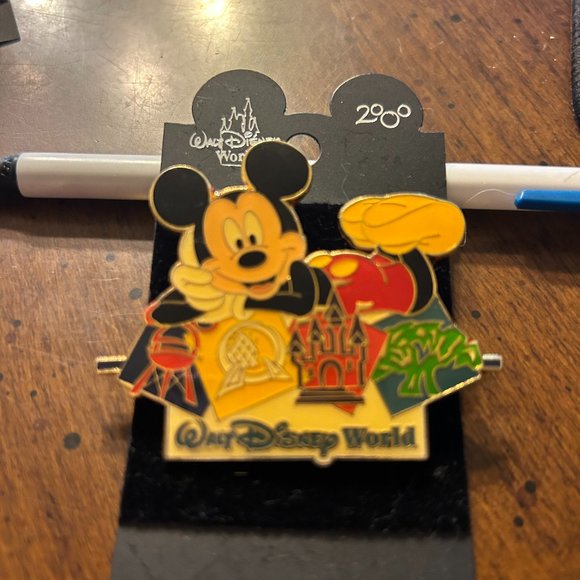 Disney | Other | Walt Disney World Mickey Mouse Four Park Logos Pin ...